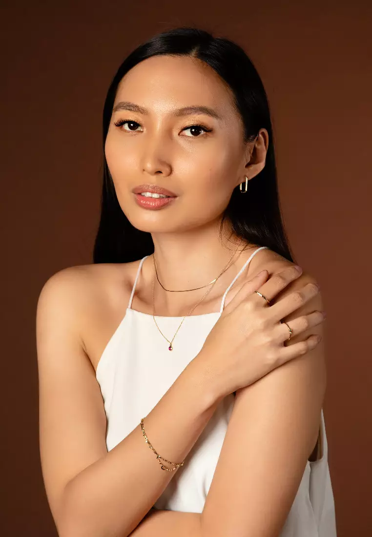 Buy Foundry Snake Chain Necklace 14k Gold -18 inches 2025 Online | ZALORA Philippines