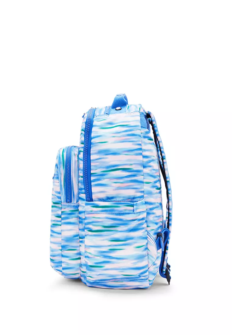 Kipling Kipling SEOUL Diluted Blue Backpack 2024 | Buy Kipling Online ...