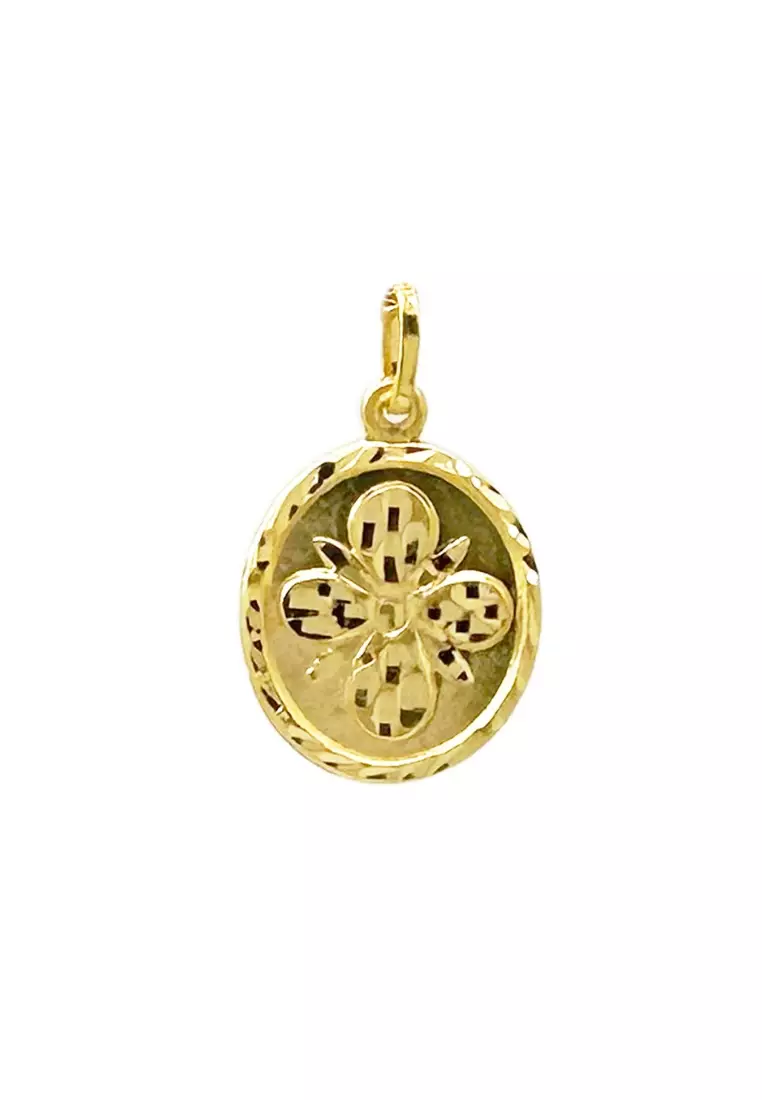 Buy Poh Kong POH KONG 916/22K Yellow Gold Flowers Pendants Online ...