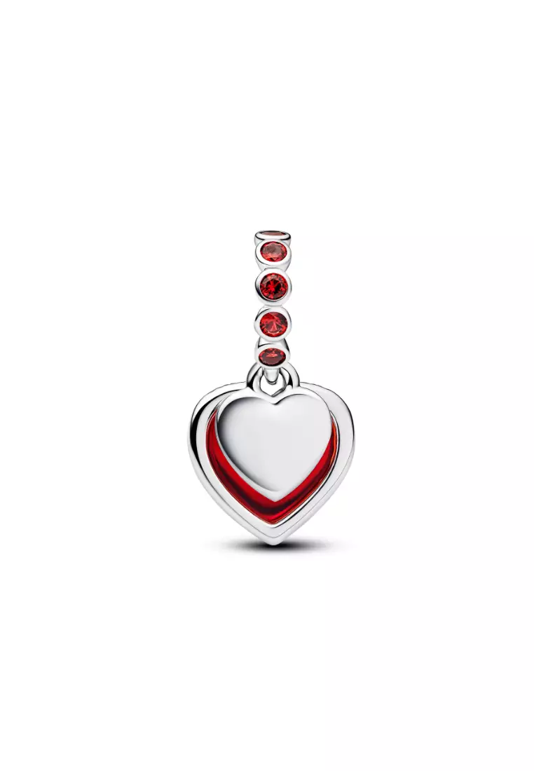Buy Pandora Red Murano Glass Heart Double Dangle Charm 2026 Online ...