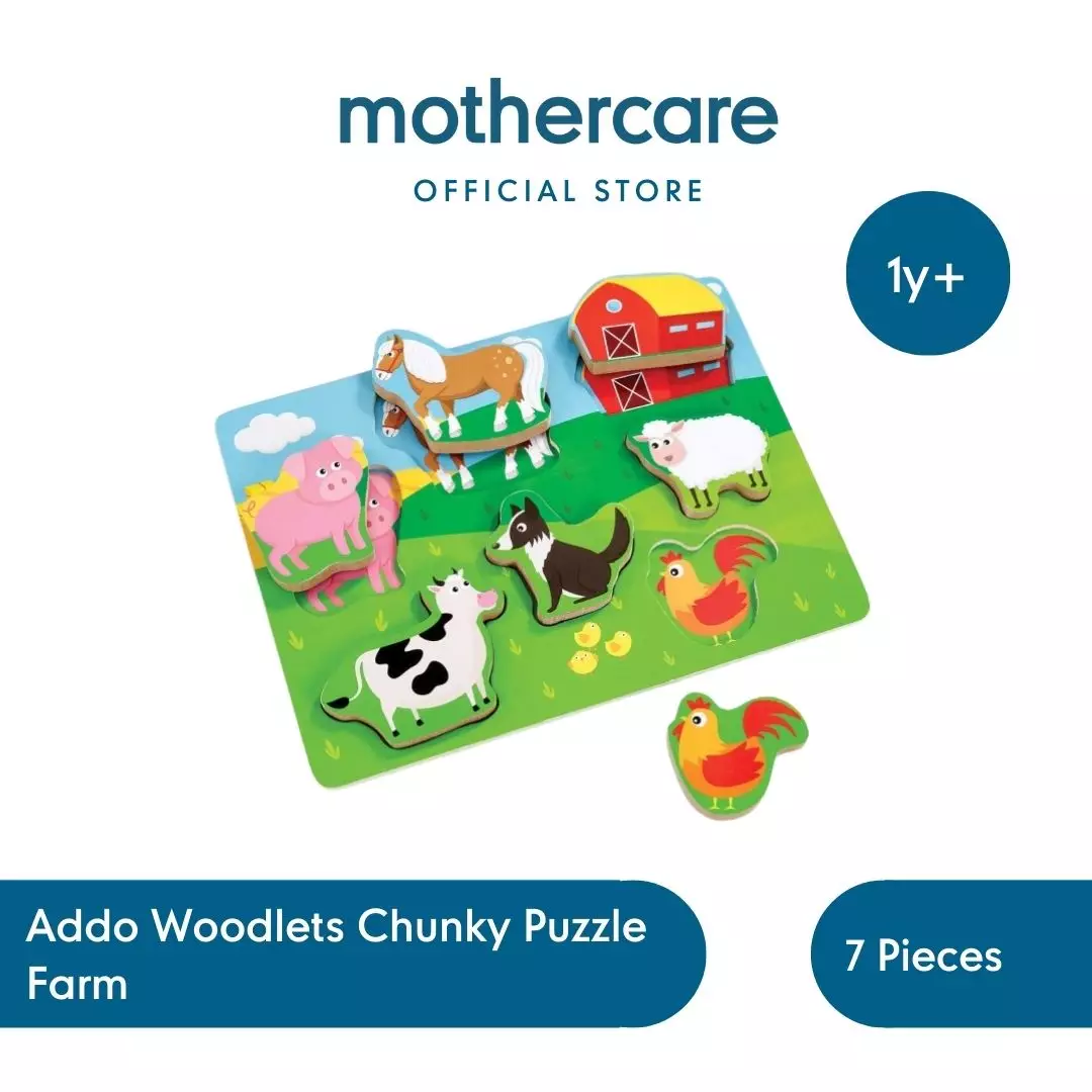 Jual Mothercare Addo Woodlets Chunky Puzzle - Mainan Edukasi Kayu Anak ...