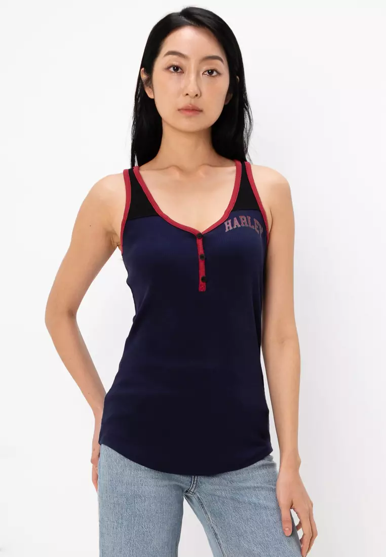 Buy Harley-Davidson Harley-Davidson Star Spangled Banner Henley Tank ...