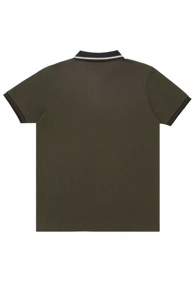 Jual RBJ RBJ Polo Shirt Cotton Spandex Emboss Pria 255003 Original 2025 | ZALORA Indonesia