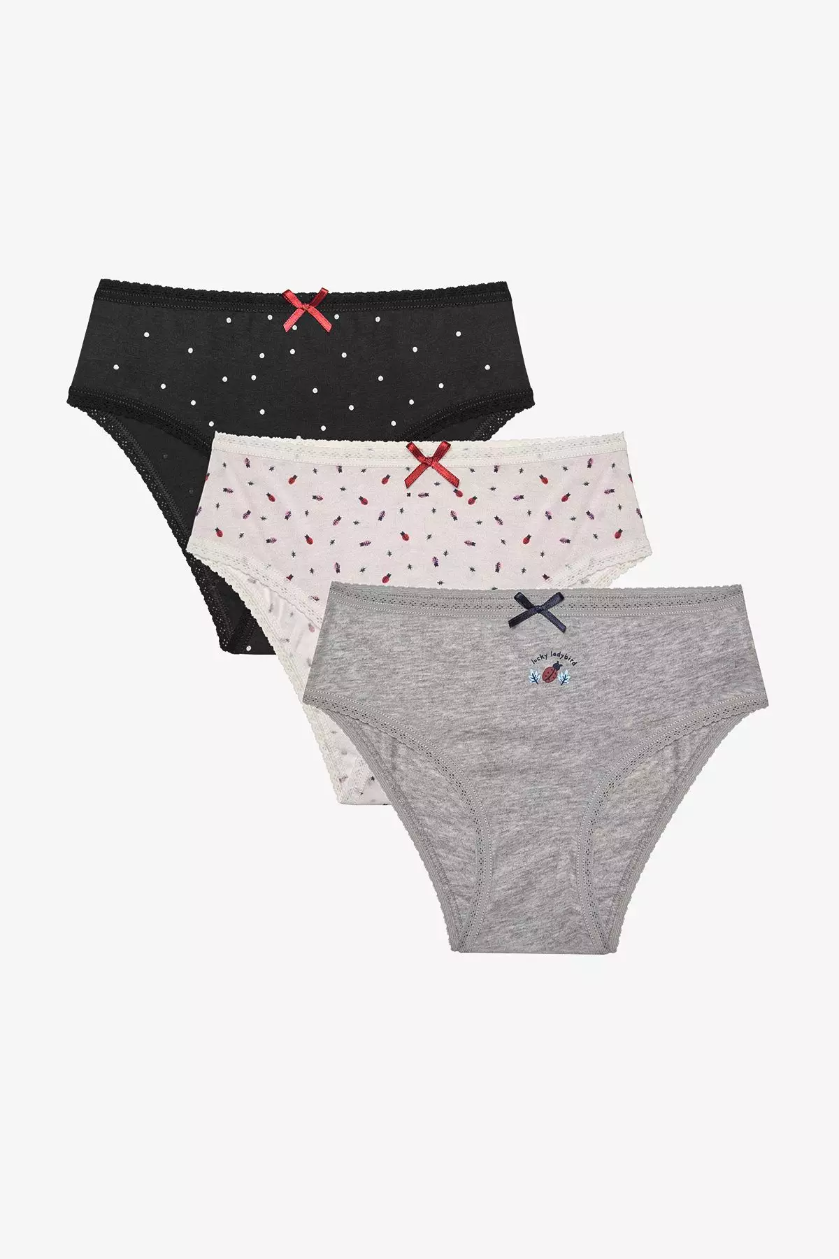 Buy Penti Girl Ladybug 3-Pack Multicolored Slip Panties 2025 Online ...
