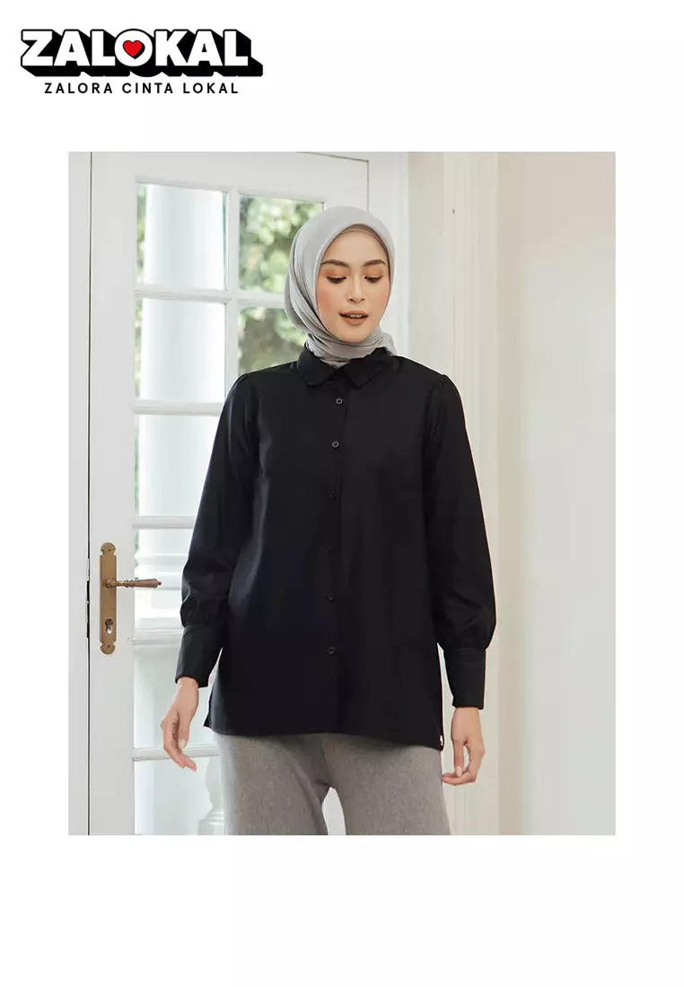 Jual geulis.id Geulis.id GISELLA TOP BASIC COLOR KEMEJA PUTIH / KEMEJA KERJA / KEMEJA ANTIKUSUT ...