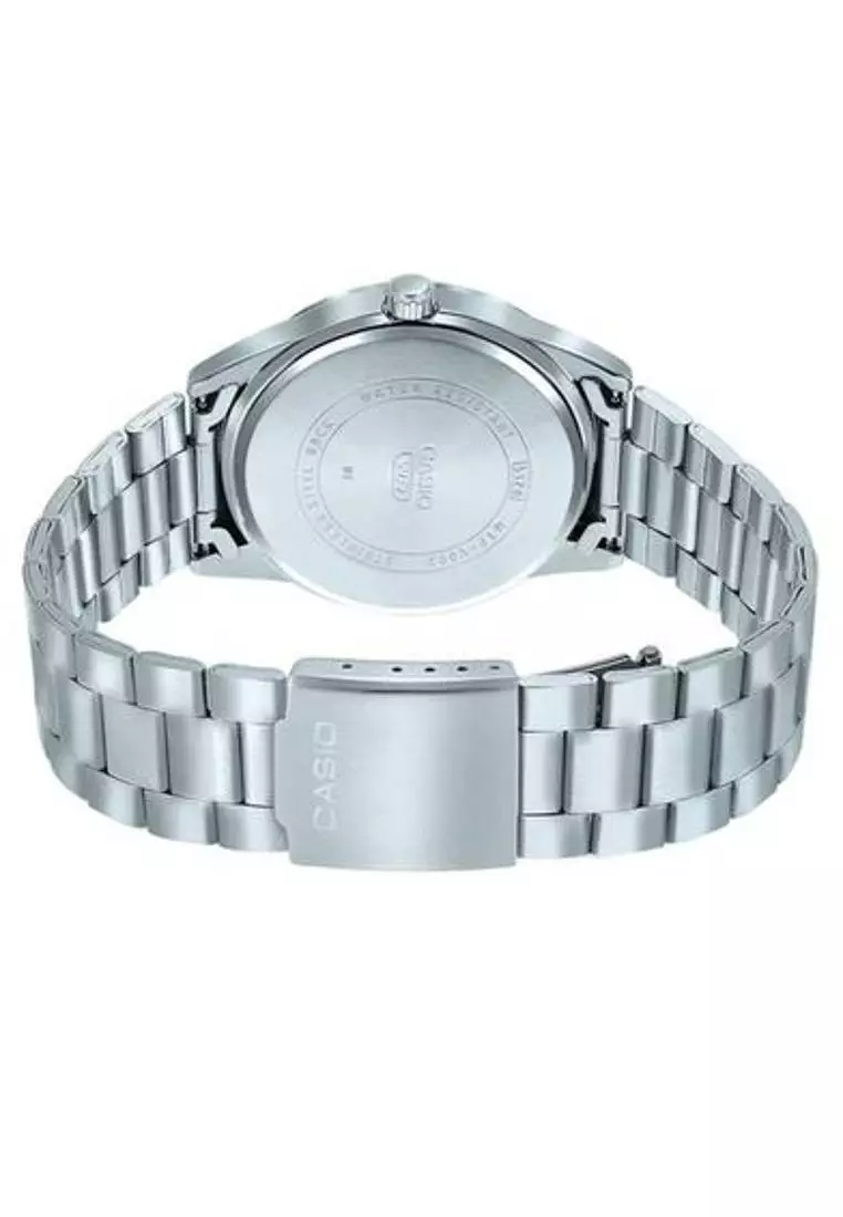 Buy Casio Men Analog Watch Mtp Vd02d 2e Silver Stainless Steel Strap 2025 Online Zalora