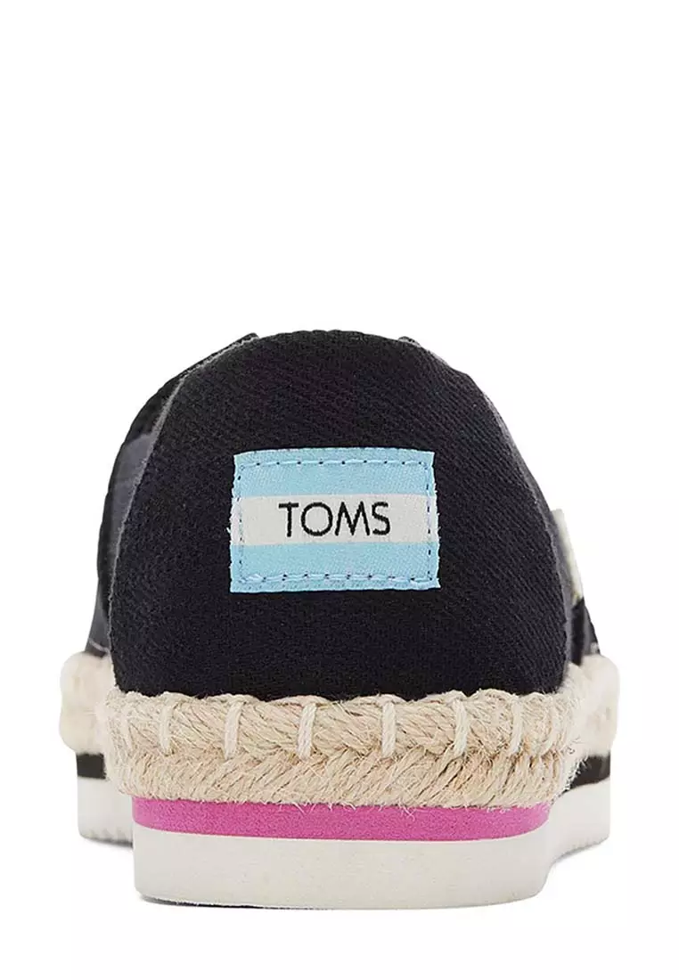 Buy TOMS Toms Alpargata Women's Platform Rope Slip On - Black Heavy Twill 2025 Online | ZALORA