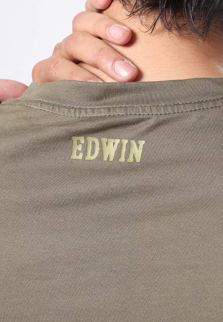 Jual Edwin Jeans EDWIN JEANS - T-SHIRT CLASSIC GREEN OLIVE Kaos Casual ...