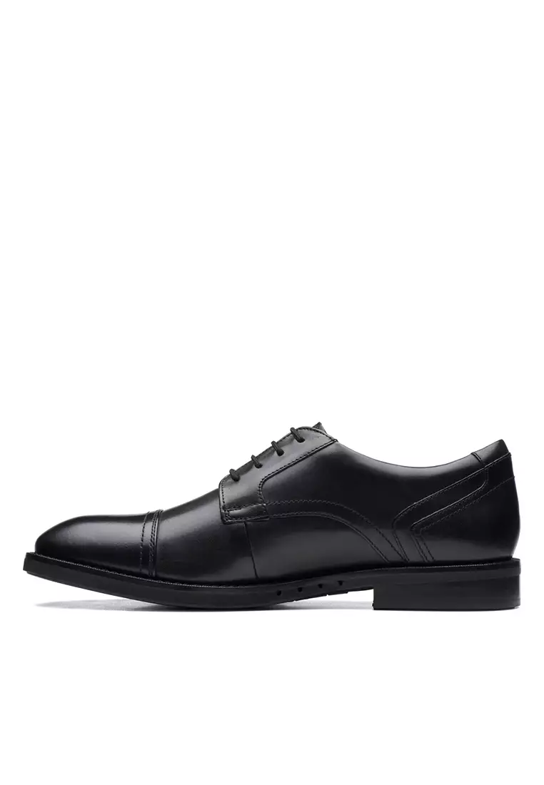 Buy Clarks Clarks Mens Un Hugh Cap Derby Shoe - Black Leather 2024 ...