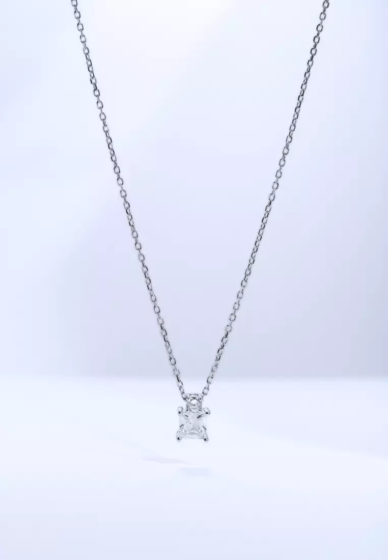 Buy Alfredulla Princessa Silver 925 Zirconia Necklace 2023 Online ...