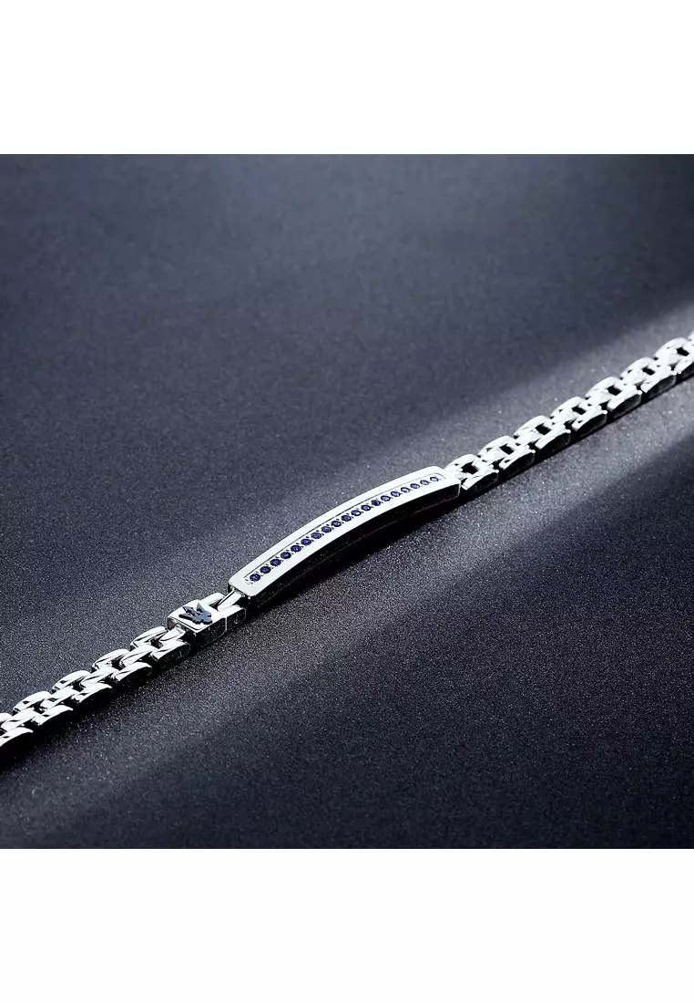 Buy Maserati Maserati Jewels 185+30 mm Men's Bracelet, Stainless Steel ...