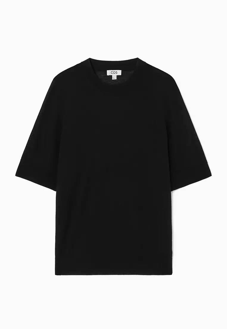 Buy COS Knitted Merino Wool T-Shirt Online | ZALORA Malaysia