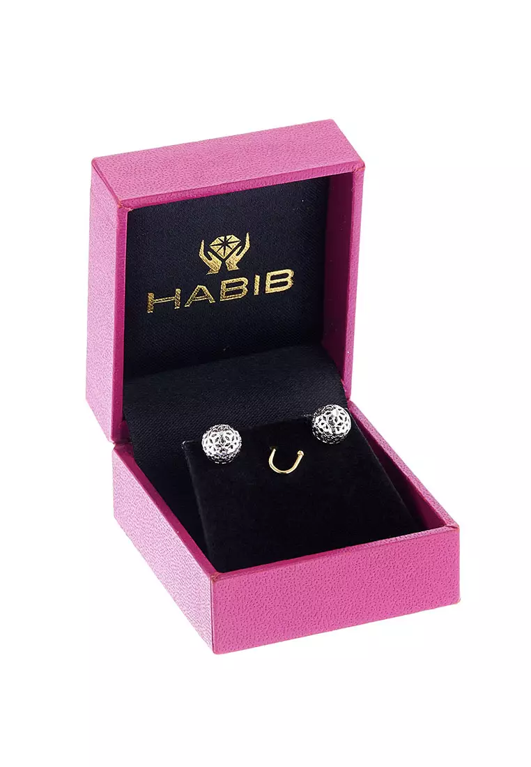 Buy HABIB HABIB 375/9K White Gold Earrings X3FUE0210-W-DC 2026 Online ...