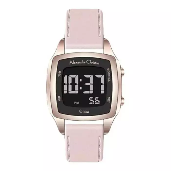 Jual Alexandre Christie Alexandre Christie 9355 Digital Kulit Pink ...