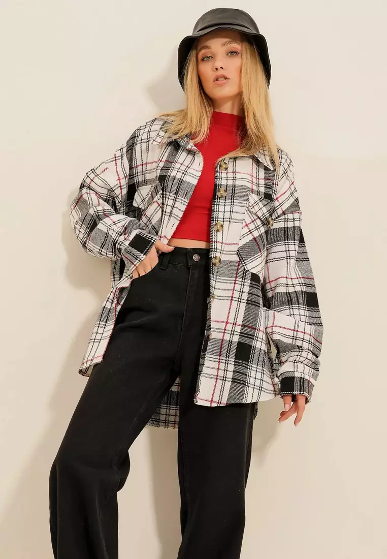 Jual Alacati Checkered Overshirt Original 2025 | ZALORA Indonesia