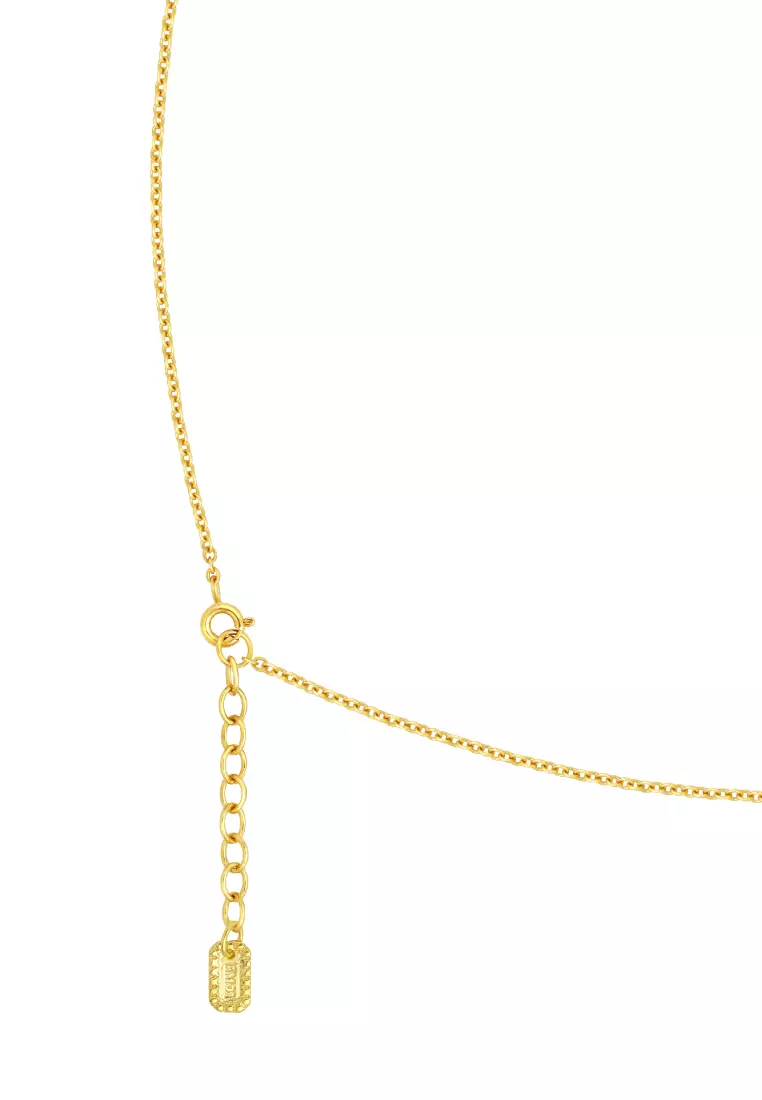 Buy TOMEI TOMEI Diamond Cut Collection Little Joy Necklace, Yellow Gold ...