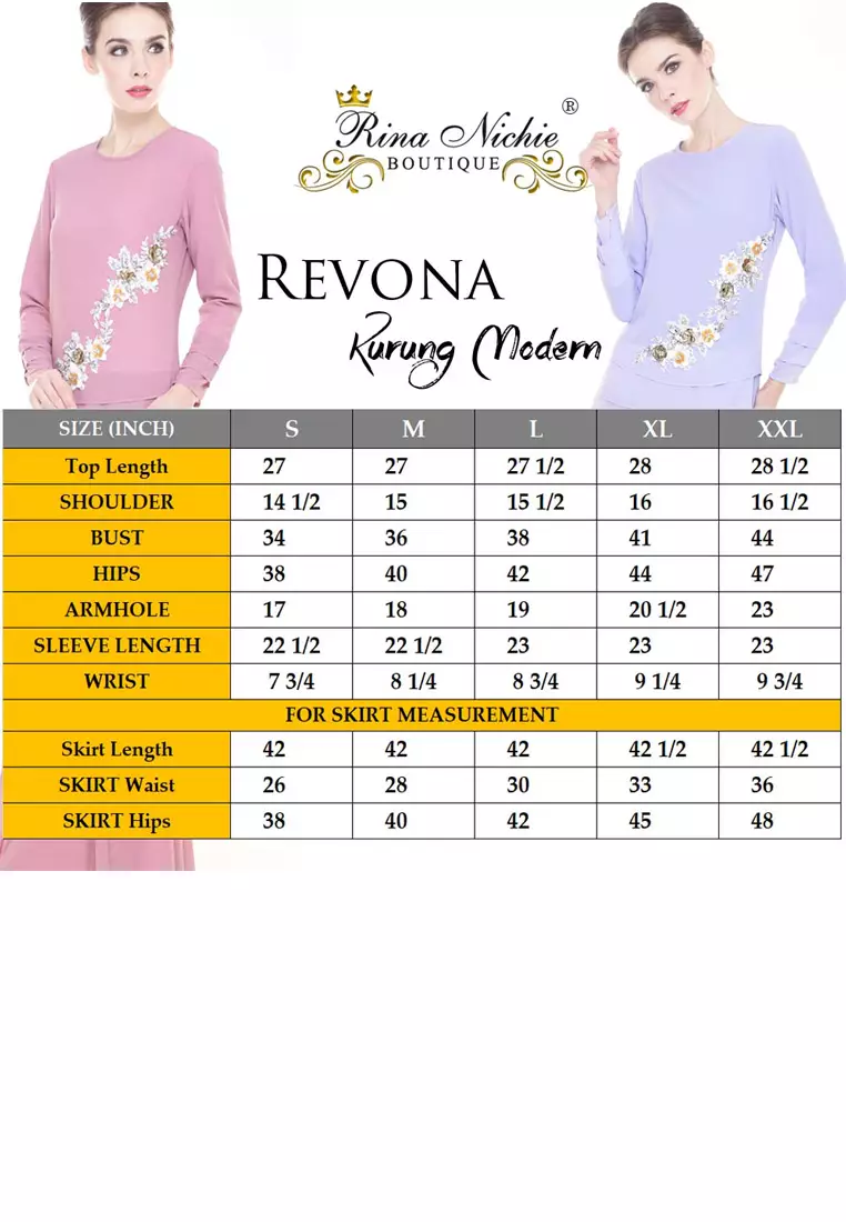 Buy RINA NICHIE COUTURE Revona Kurung in Yellow Online | ZALORA Malaysia
