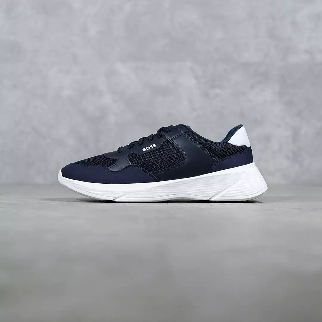 Jual Hugo Boss Sneaker HUGO BOSS DEAN RUNN WHITE NAVY SNEAKER 100% ...