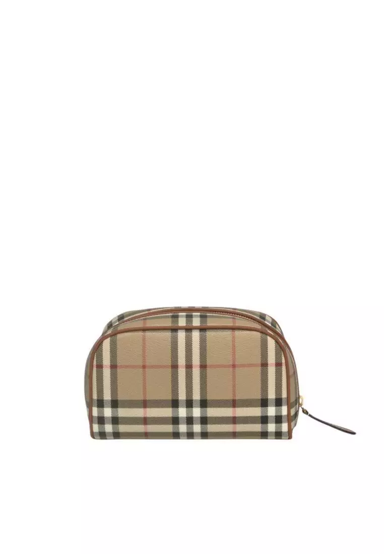 Buy Burberry Small Check Travel Pouch Pouch Online | ZALORA Malaysia
