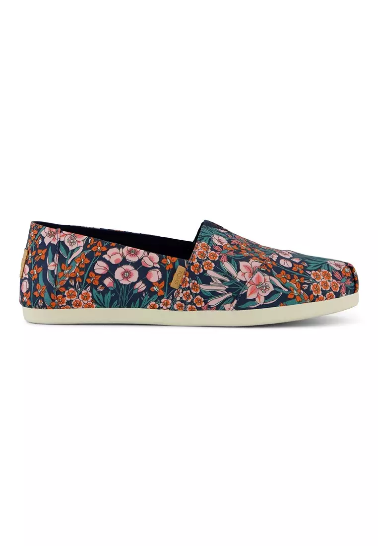 Buy TOMS Toms Women Alpargata Classic Dark Teal Mountain Primrose ...