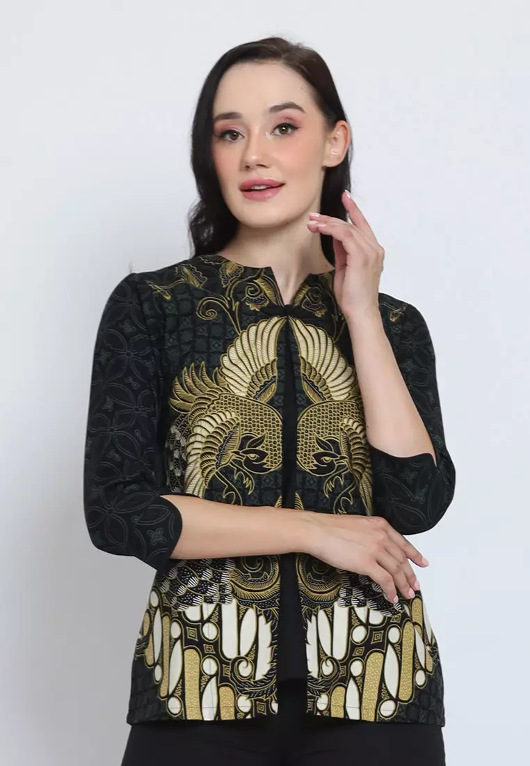 Jual Hadinata Batik Hadinata Batik Wanita Superfine Blouse Binala Bharata Original 2025 | ZALORA ...