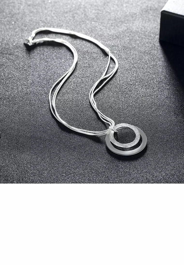 Buy Mooclife Simple Round Pendant with Necklace 2025 Online | ZALORA ...