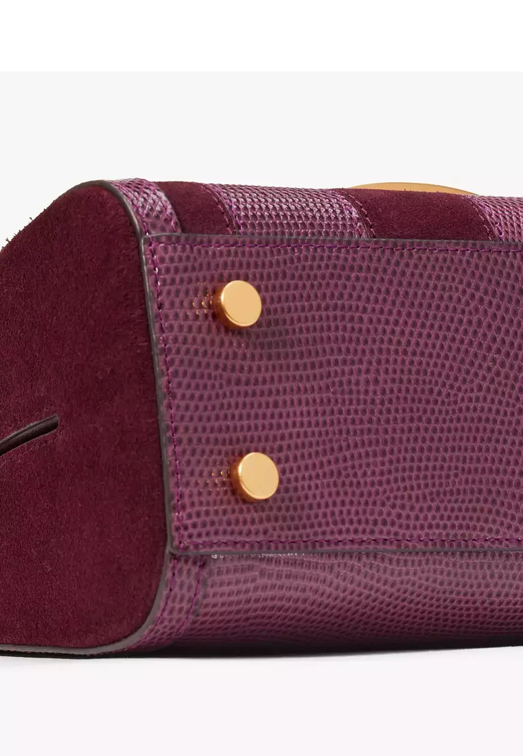 Buy Kate Spade Kate Spade Katy Striped Lizard Embossed Small Top Handle ...