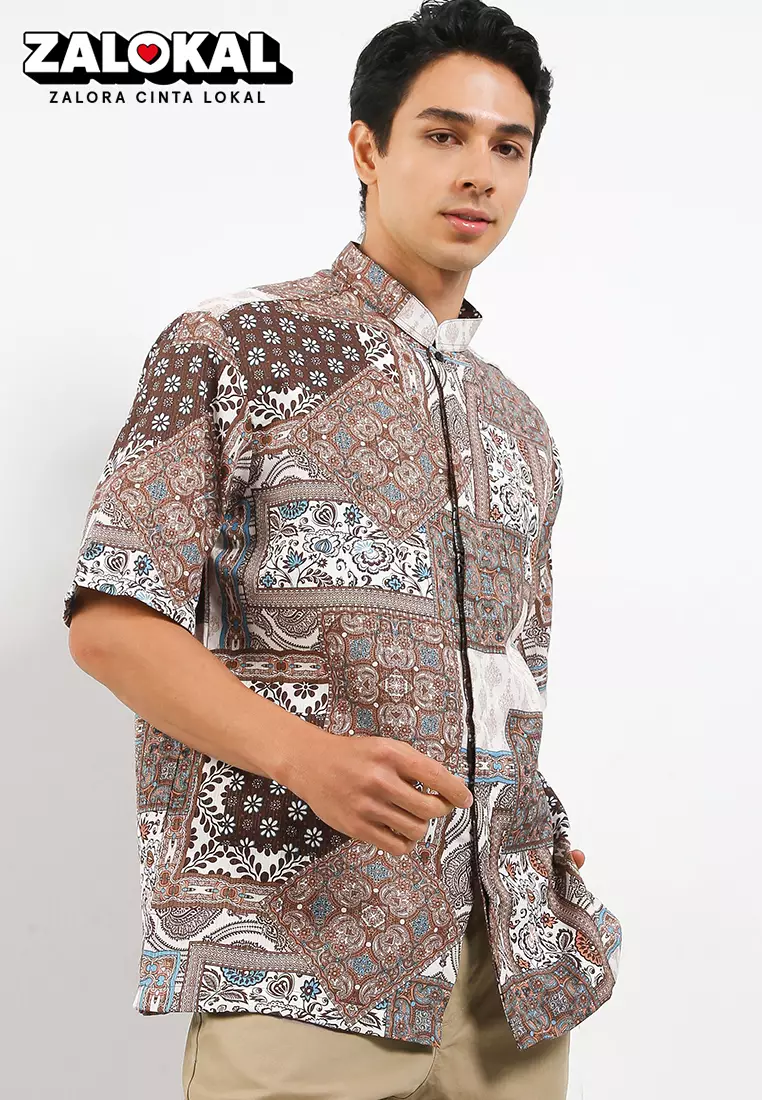 Jual ARJUNA WEDA Koko Muslim Batik Kontemporer Original 2024 | ZALORA ...