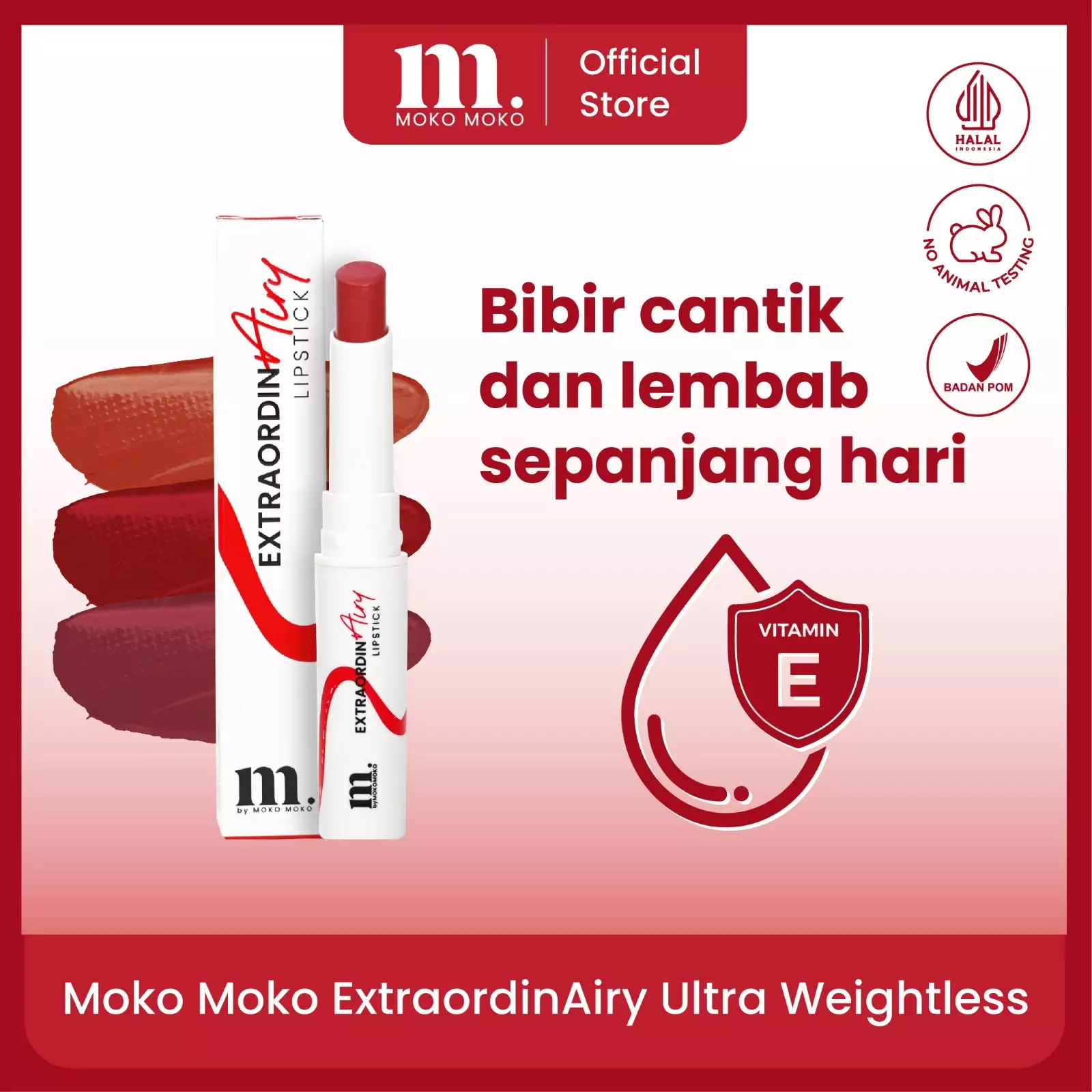 Jual MOKO-MOKO Moko Moko ExtraordinAiry Lipstick Ultra Weightless ...