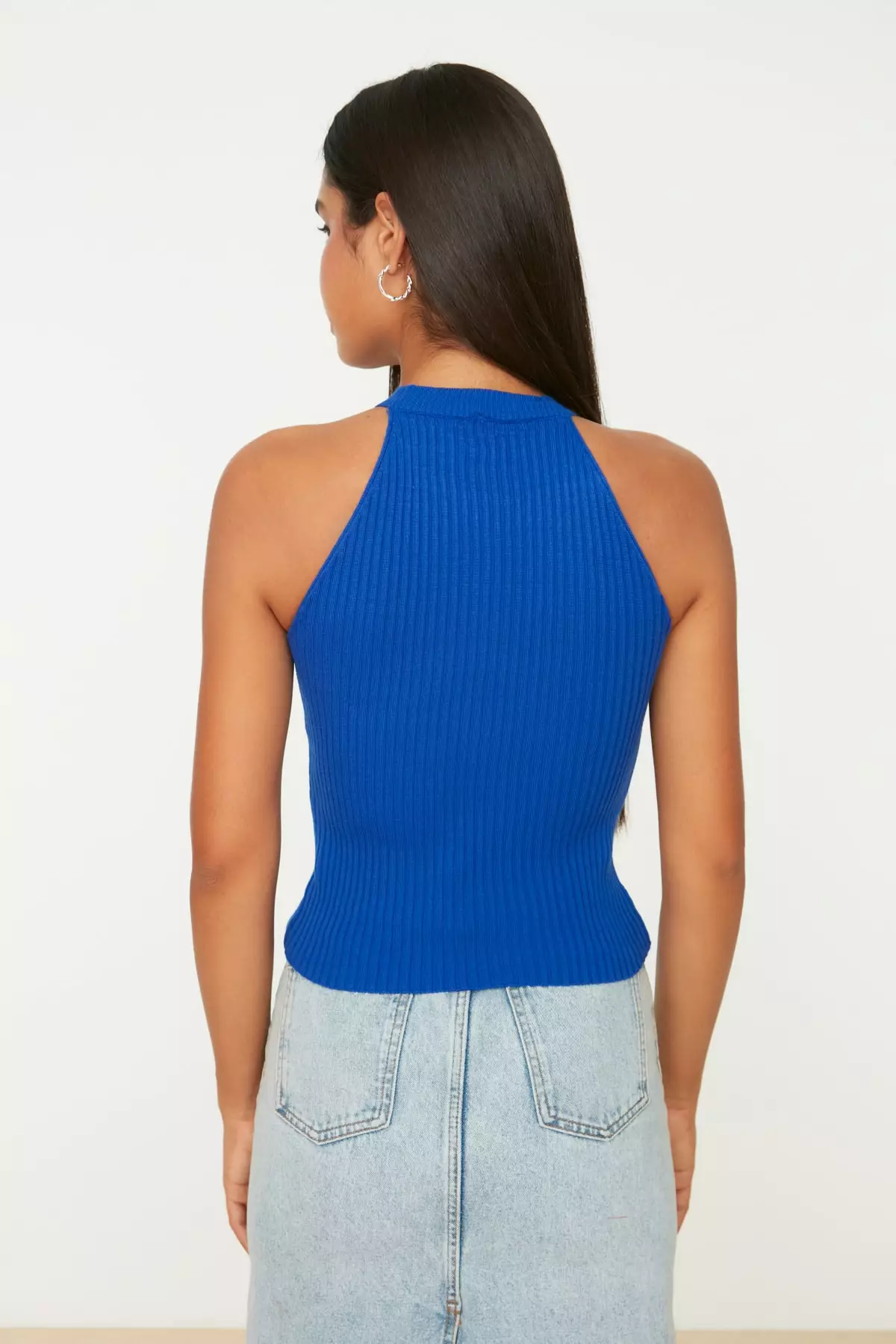 Buy Trendyol Knit Halter Neck Top 2025 Online | ZALORA