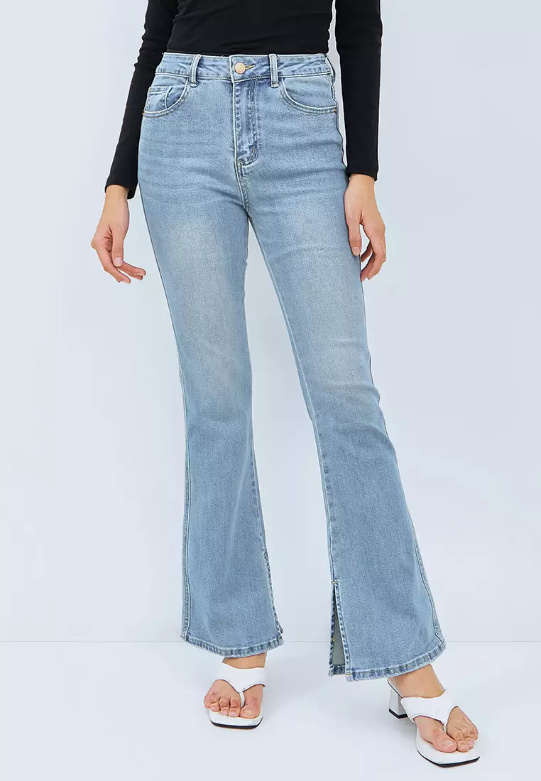Jual Odiva Woman ODIVA FIT AND FLARE JEANS - BLUE Original 2024 ...