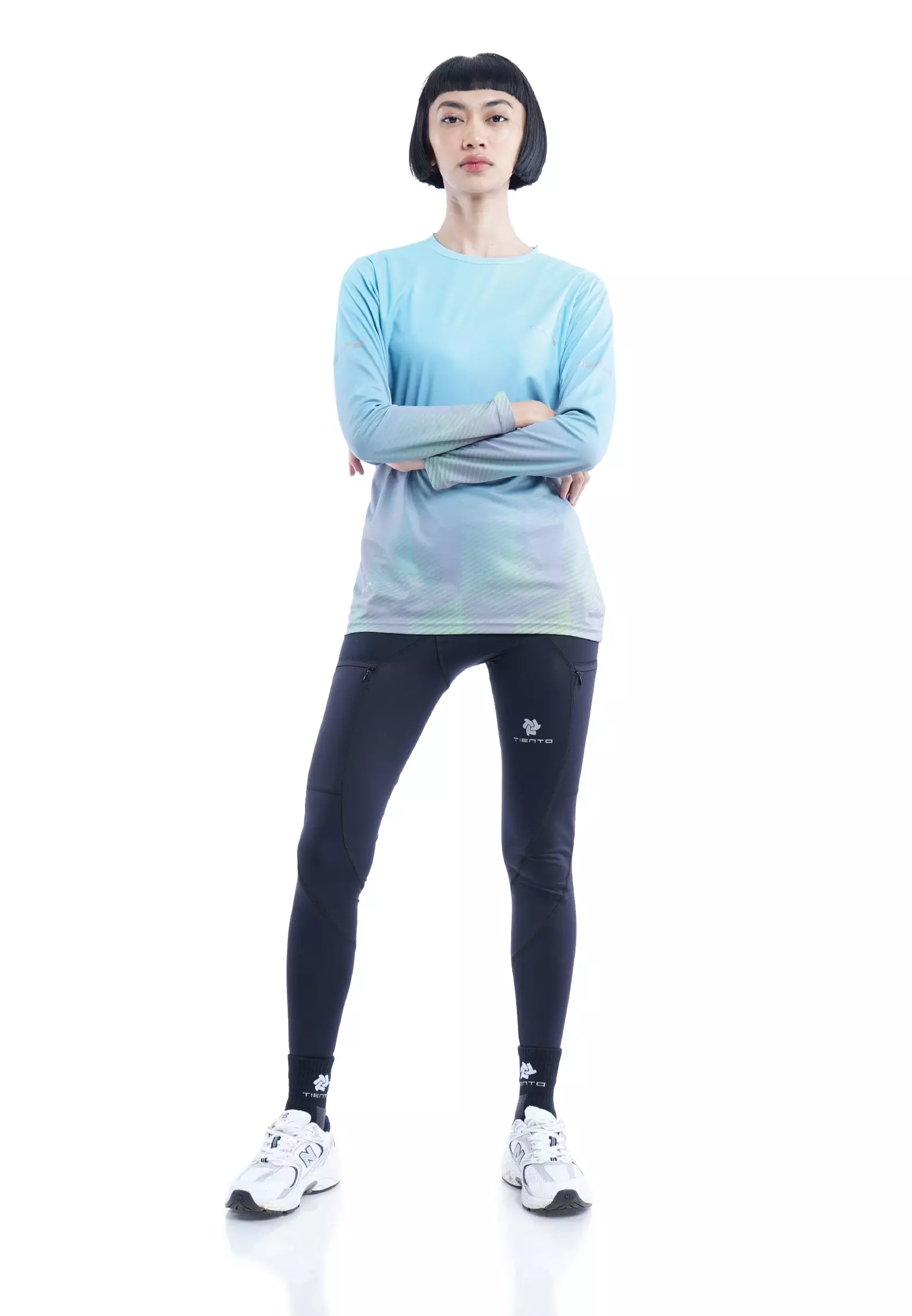 Jual Tiento Tiento Jersey Running Anti UV Kaos Olahraga Lari Wanita ...