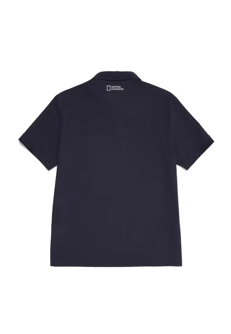 National Geographic Men's SOLID Airdot Stretch Polo Shirt 2025 | Buy National Geographic Online ...