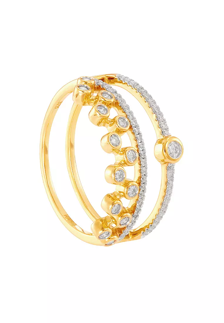 Buy HABIB HABIB Diamond Ring in 375/9K Yellow Gold 271021124 Online ...