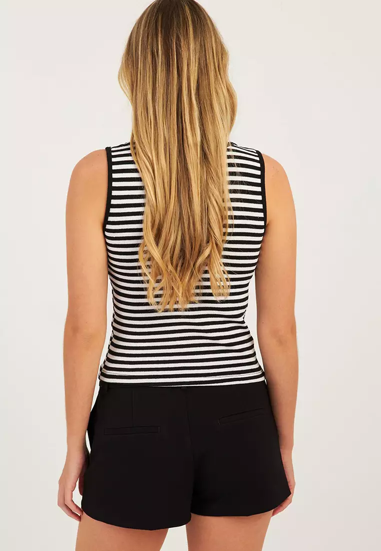 Buy Cool & Sexy 2 Packs Square Collar Striped Tops Online | ZALORA Malaysia