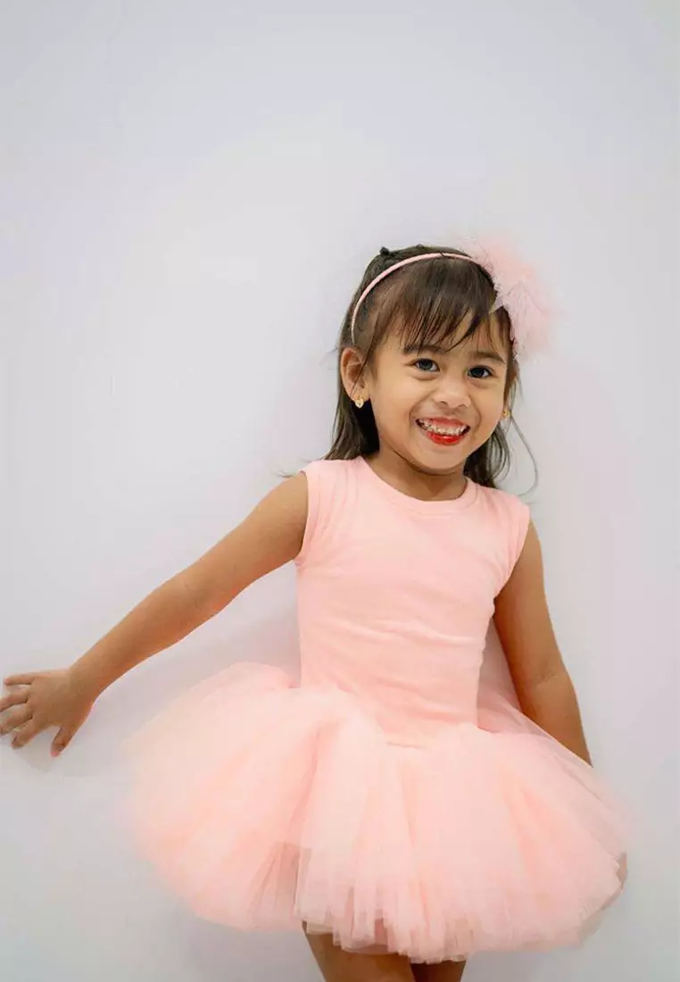 Buy Little Ela Samantha Basic Peach Kids 2025 Online | ZALORA Philippines