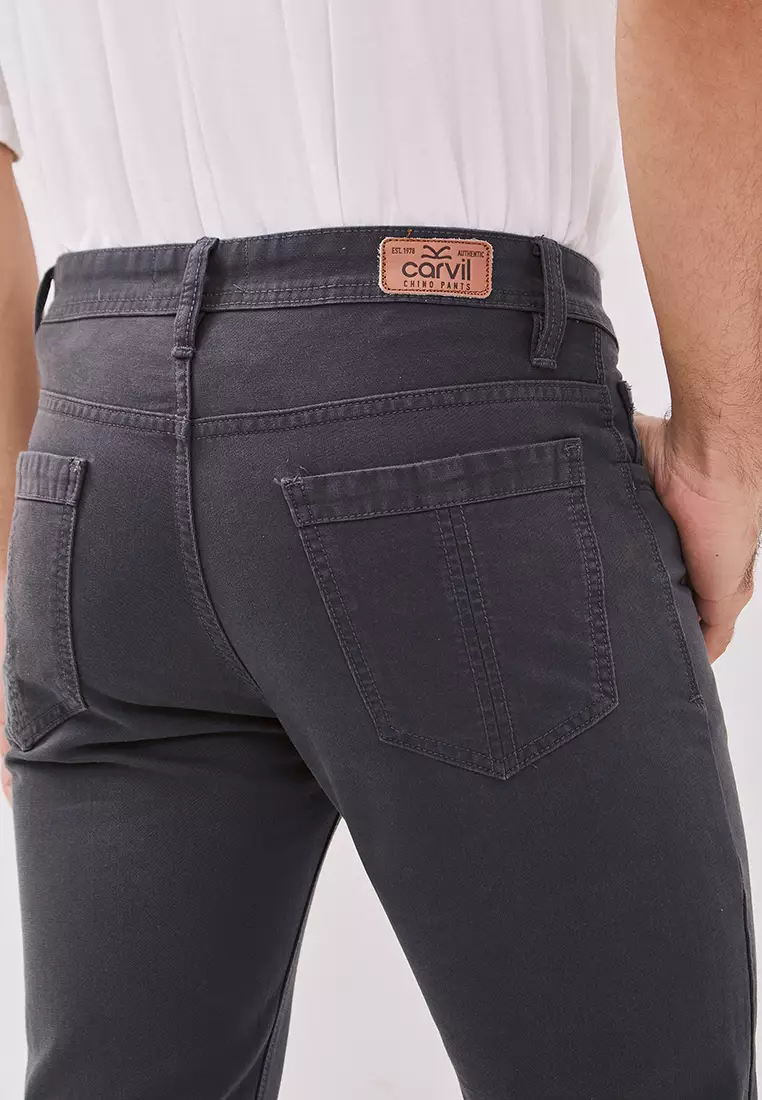 Jual Carvil Carvil Celana Chinos Pria Hoshi-DG Original 2025 | ZALORA ...