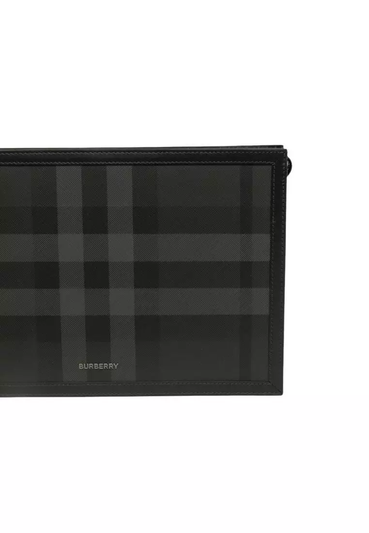 Buy Burberry Check Zip Pouch Pouch 2025 Online | ZALORA