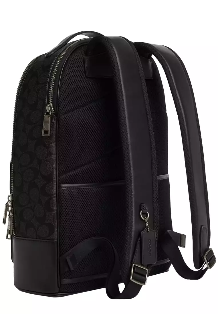 線上選購 Coach Coach Ethan Backpack Bag In Signature Canvas in Black CL962 ...