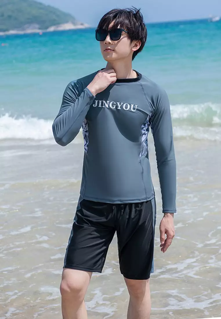 Buy LYCKA LLL3043 Korean Style Men Rash Guard 3-Pieces Set Multi 2025 ...