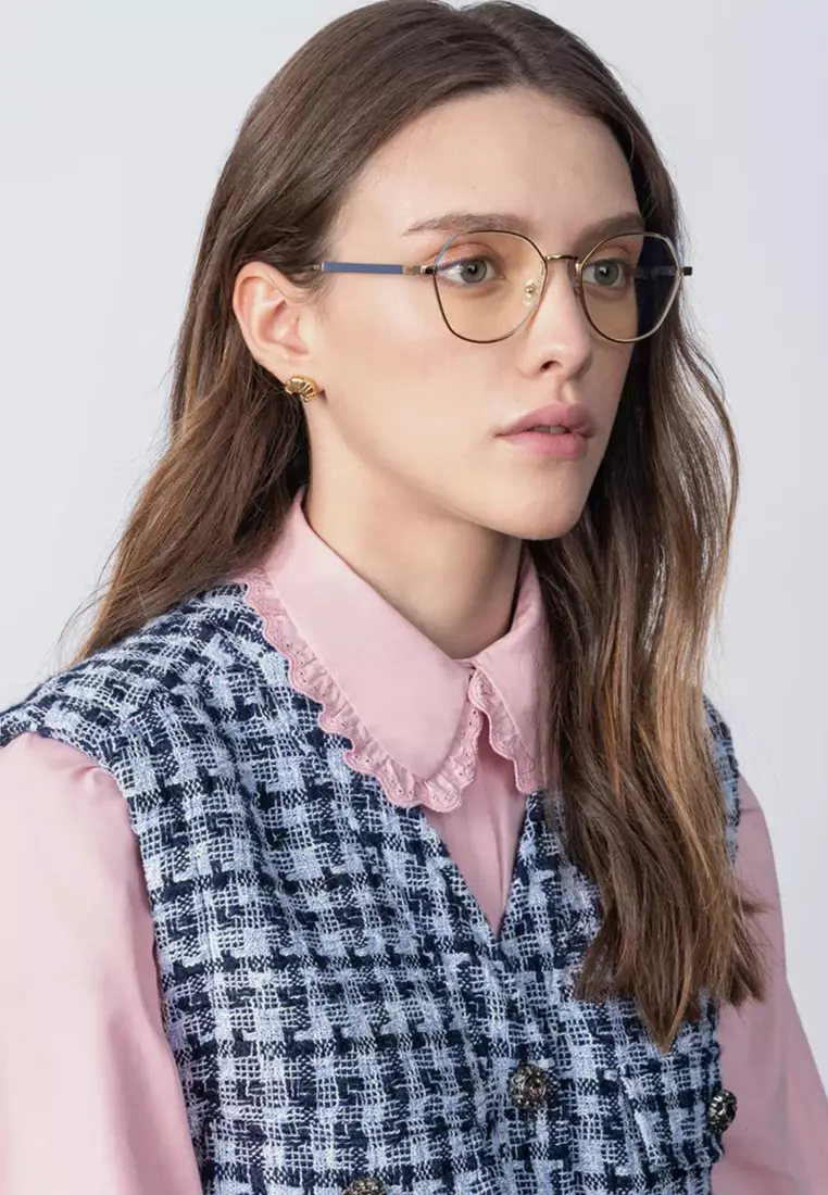 Buy FOR ART'S SAKE Orchard (OP723-Navy) Luxury Anti-Radiation/Computer Eyeglasses from London ...