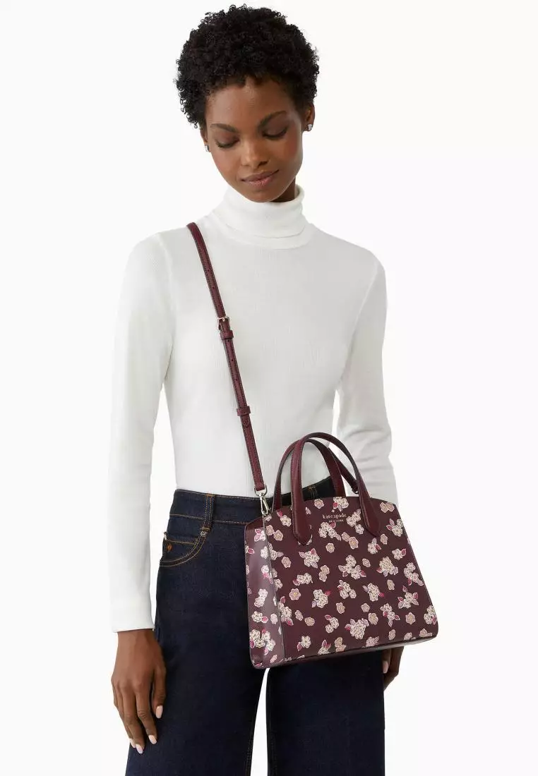 Jual Kate Spade Kate Spade Tinsel Satchel Deep Berry Original 2025 ...