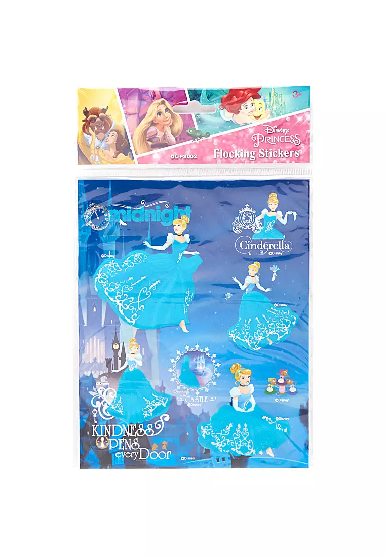 Jual Disney Disney Princess Disney 3D Flocking Stickers Original 2026 ...