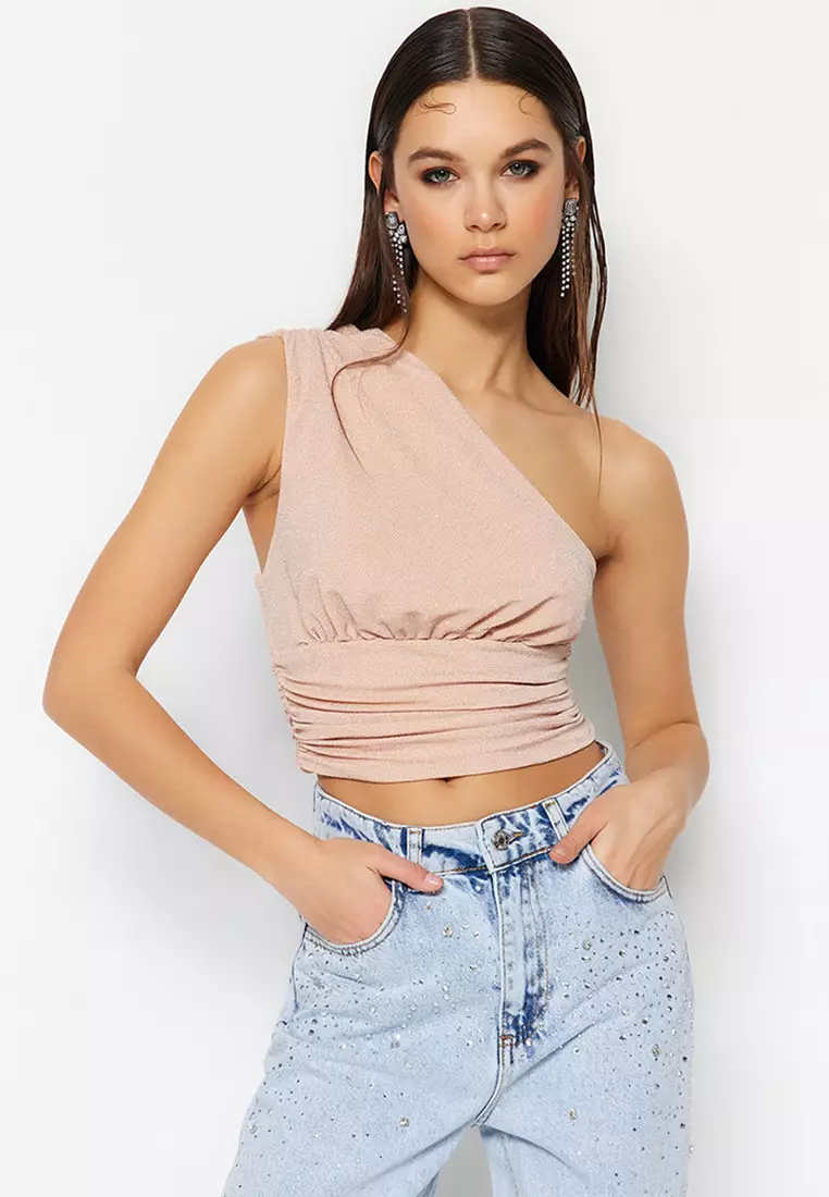 Jual Trendyol One-Shoulder Bustier Original 2025 | ZALORA Indonesia