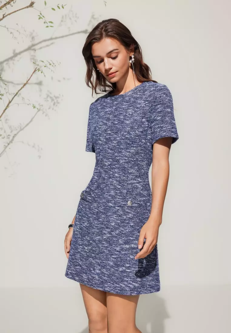 Buy G2000 G2000 Knit Tweed Dress 2026 Online | ZALORA