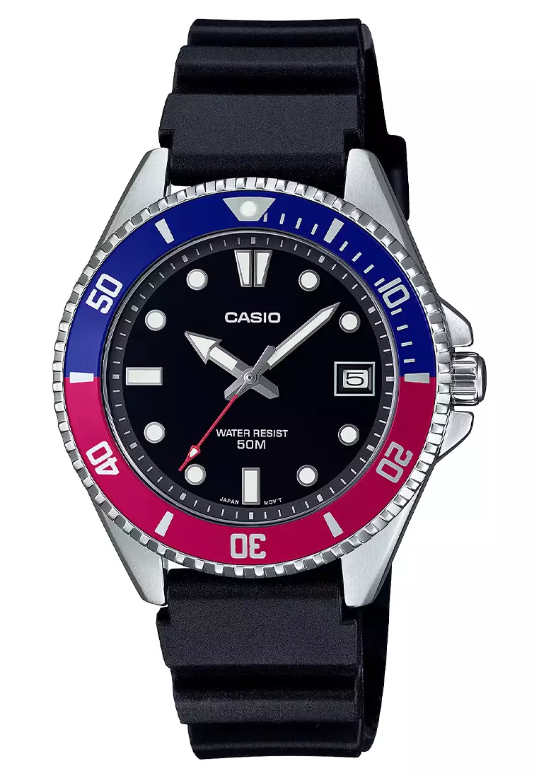 Jual CASIO Casio Standard - Jam Tangan Analog Pria - Black Rubber Strap ...