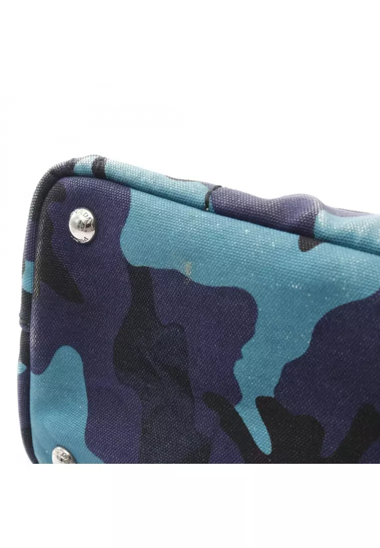 Buy Prada Pre-Loved Prada CANAPA CAMOUFLA Kanapa Handbag tote bag ...