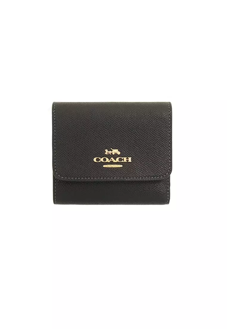 Buy Coach COACH SMALL WALLET IN SIGNATURE CANVAS(CF427)-IM/Black Online ...