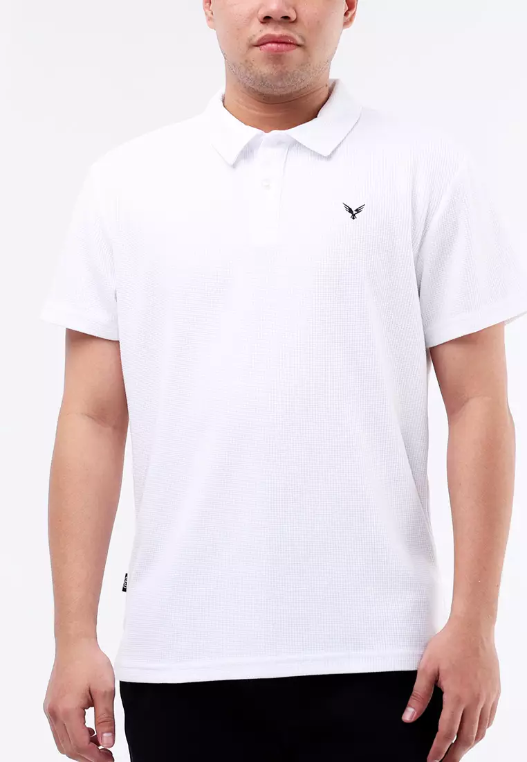 Buy Ego Collared Waffle Short Sleeve Polo 2025 Online | ZALORA Philippines