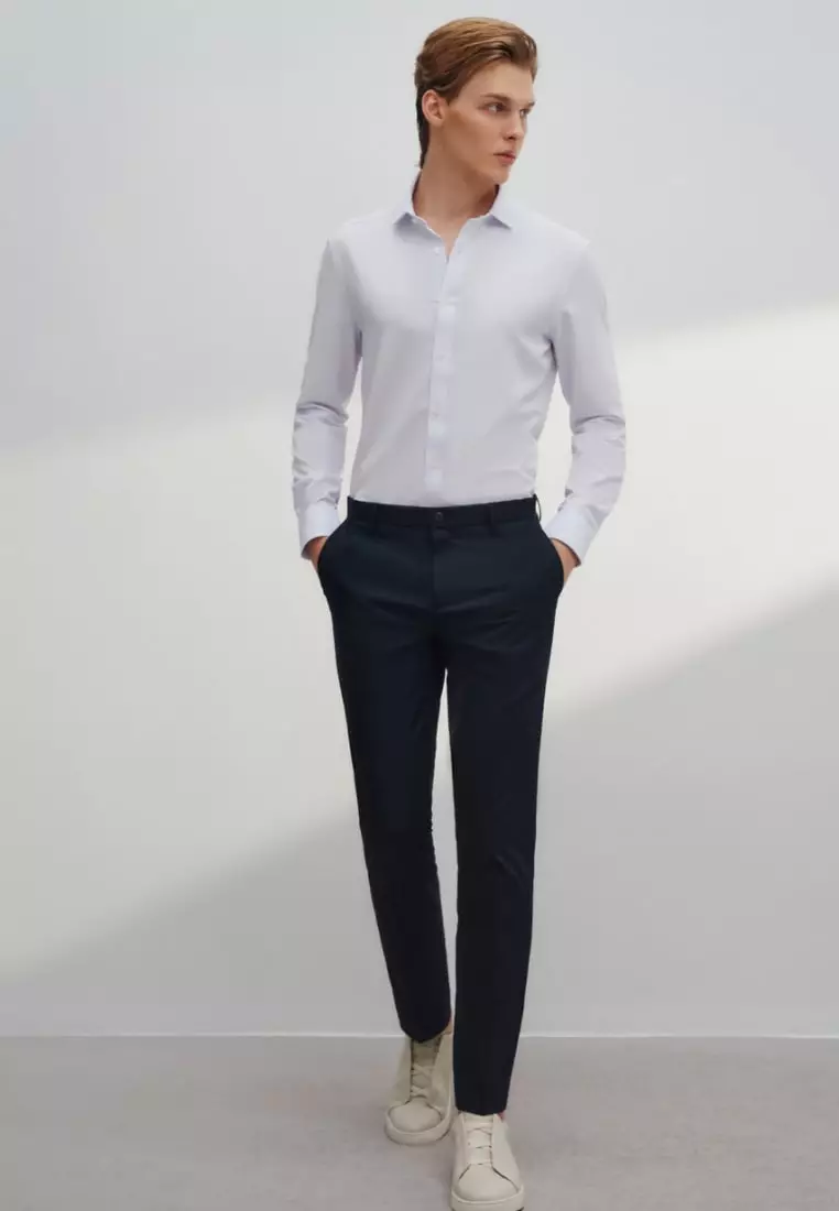 Buy G2000 Tencel Cool Touch Slim Fit Twill Suit Pants 2025 Online | ZALORA